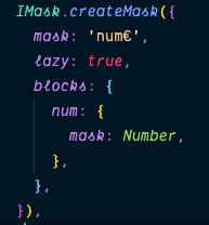 Append a symbol € after the masked number value · Issue #302 · uNmAnNeR/imaskjs · GitHub