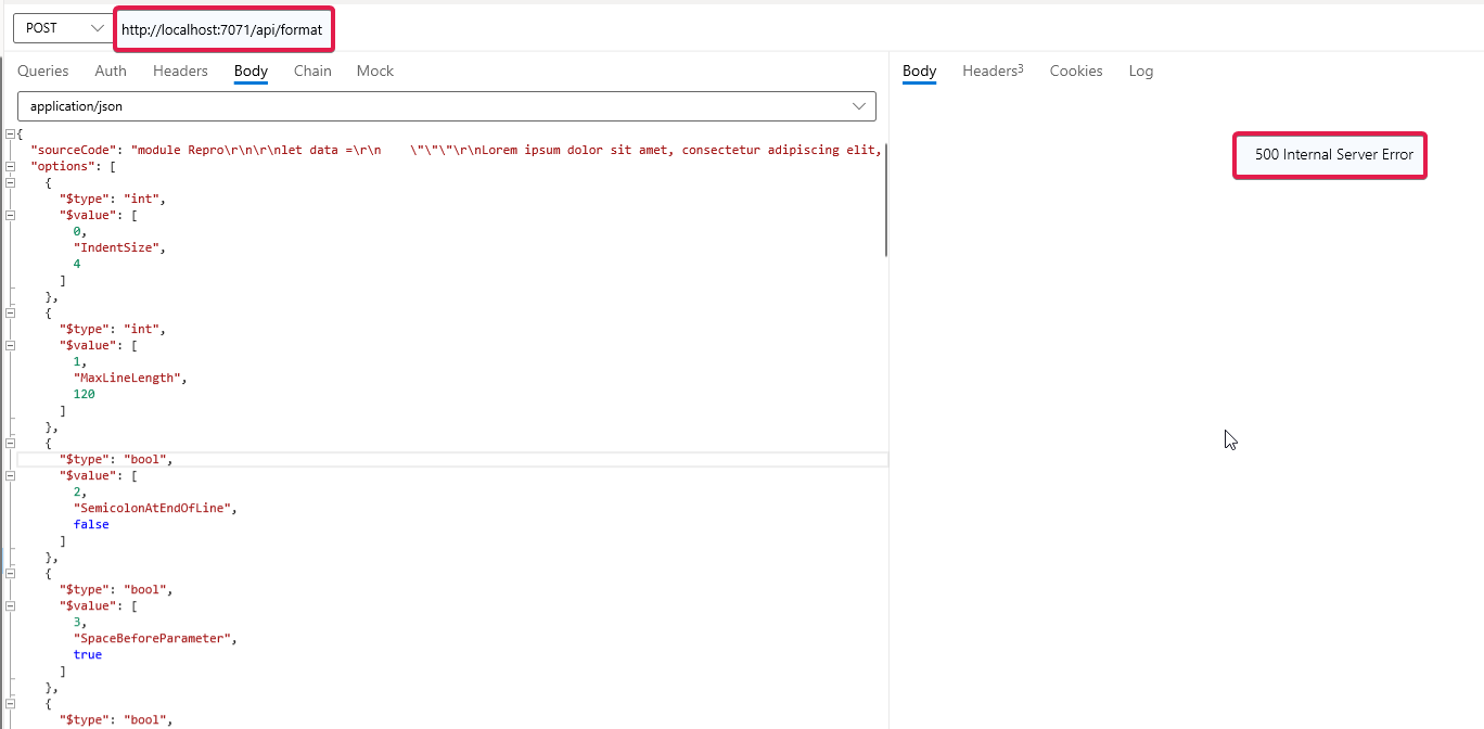 Question: why can I repro locally but not with online tool? · Issue #1836 · fsprojects/fantomas ...