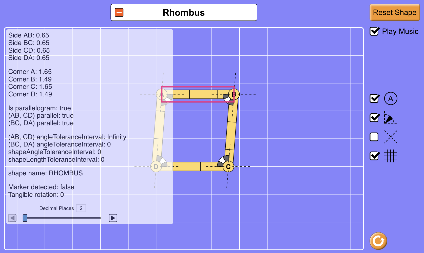 Concern for Rhombus and side length changes · Issue #212 · phetsims/quadrilateral · GitHub