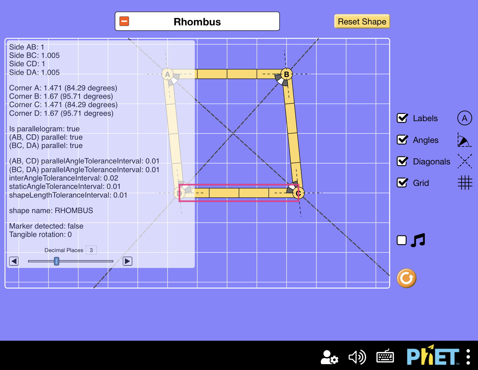 Concern for Rhombus and side length changes · Issue #212 · phetsims/quadrilateral · GitHub