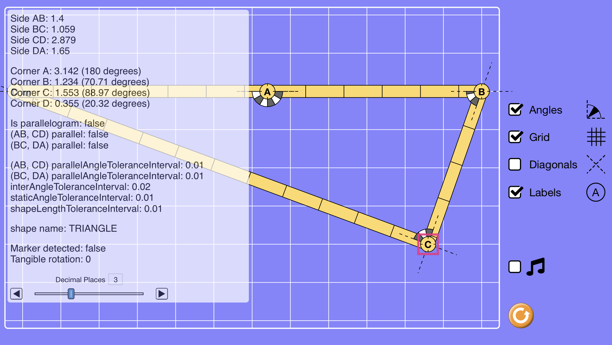 Inconsistencies with different tolerance intervals · Issue #250 · phetsims/quadrilateral · GitHub