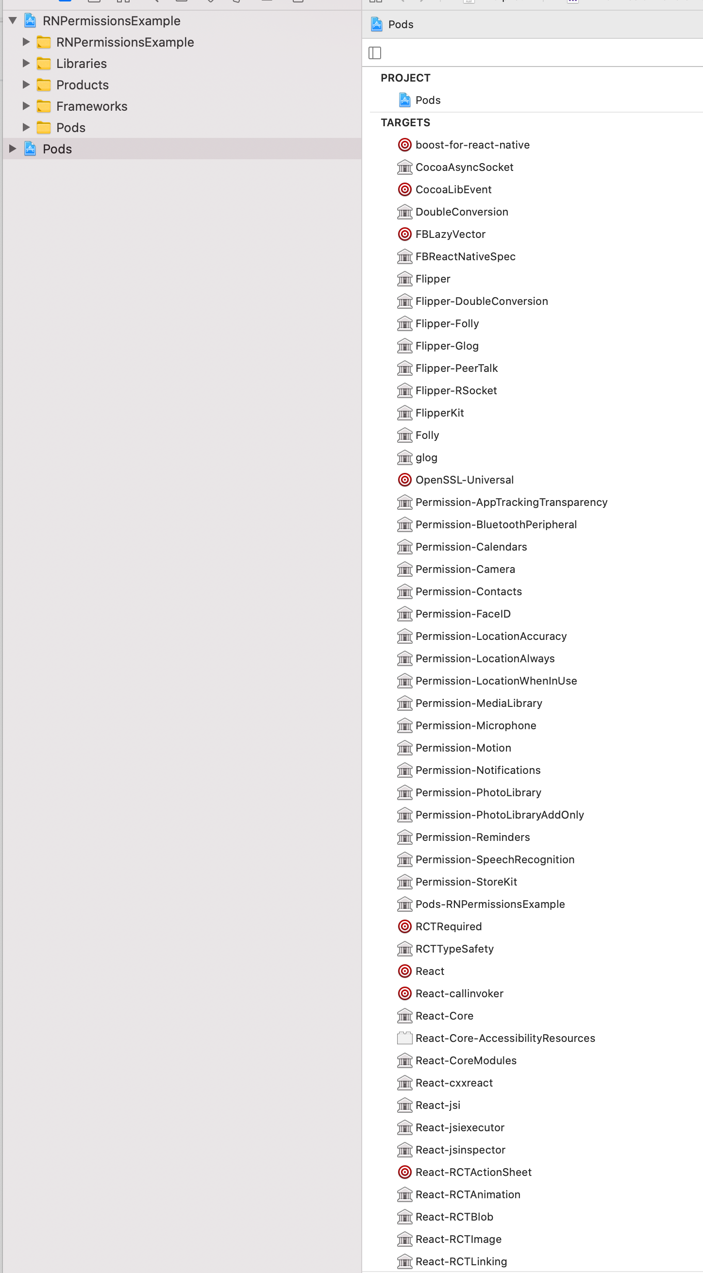 Error: No permission handler detected - after updating to RN 0.63.3 (ios) · Issue #537 · zoontek ...