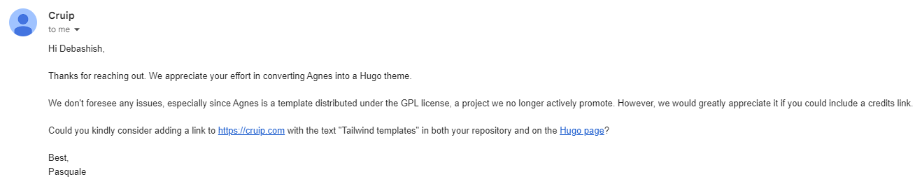 GPLv3 license restricts use of the theme · Issue #3 · dchucks/agnes-hugo-theme · GitHub