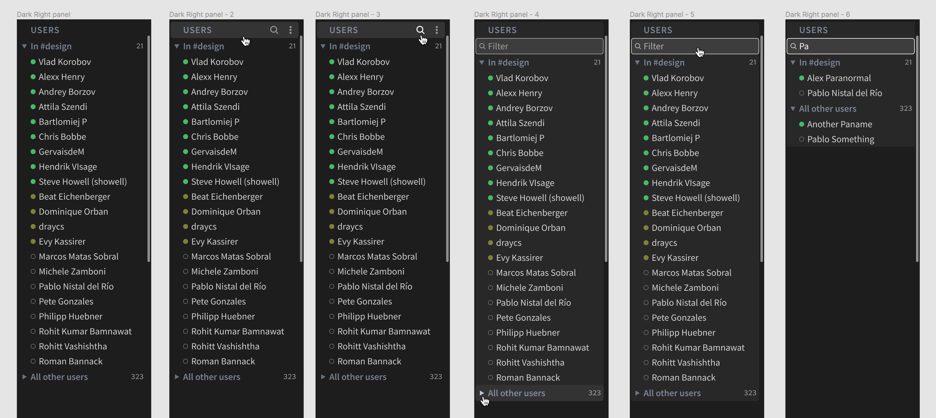 UI redesign: stream members panel · Issue #21856 · zulip/zulip · GitHub