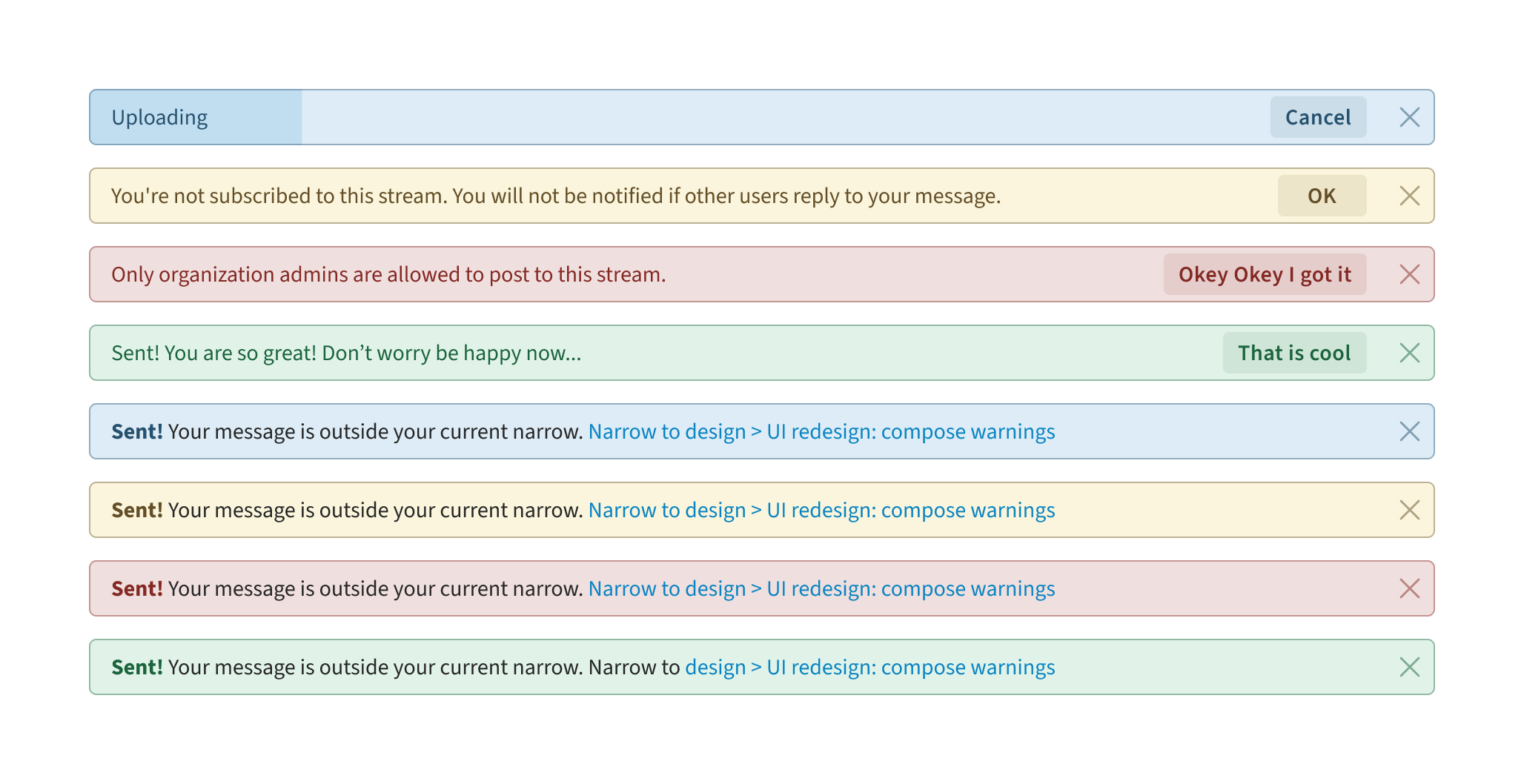 UI redesign: Compose box banners · Issue #22524 · zulip/zulip · GitHub