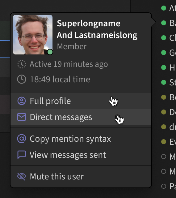 Redesign User Card · Issue 27338 · Zulip Zulip · Github