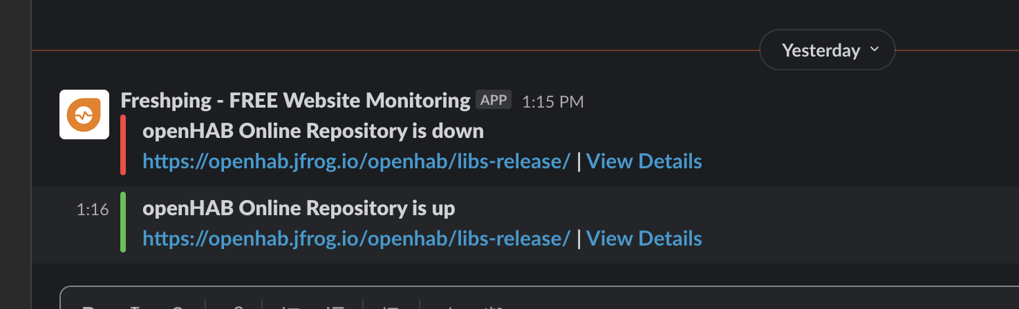 openhab.jfrog.io : Connection timed out · Issue #13184 · openhab/openhab-addons · GitHub