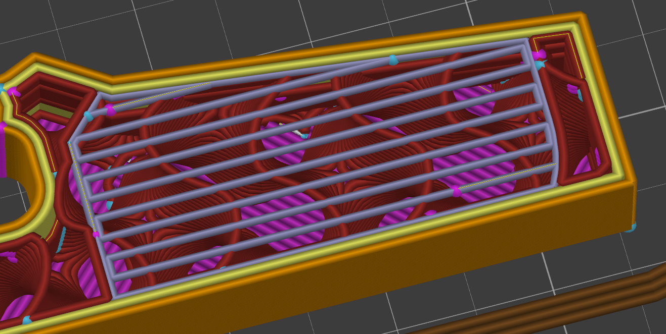 Internal bridge infill - extreme over extrusion and no apparent setting ...