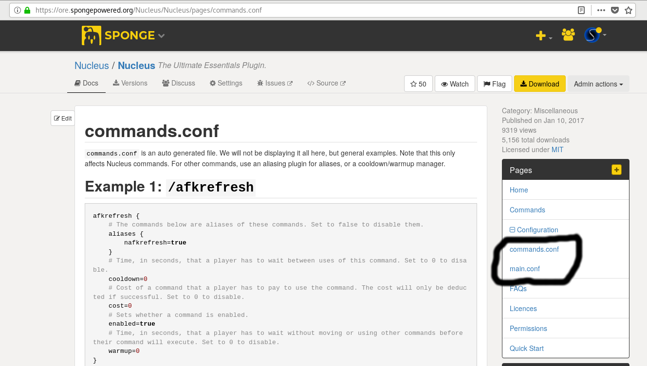 Incorrect page names in navigation for sub items · Issue #417 · SpongePowered/Ore · GitHub