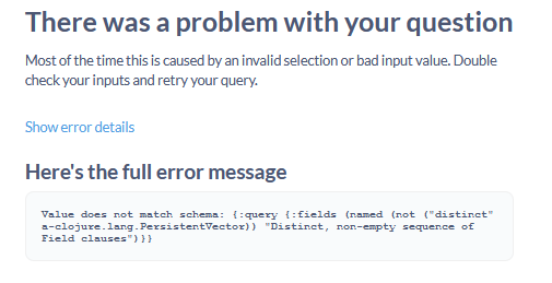 Rearranging columns produces error (Value does not match schema) · Issue #16839 · metabase ...
