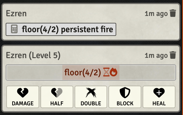 Damage rolls without dice are not simplified in the damage card · Issue #7744 · foundryvtt/pf2e ...