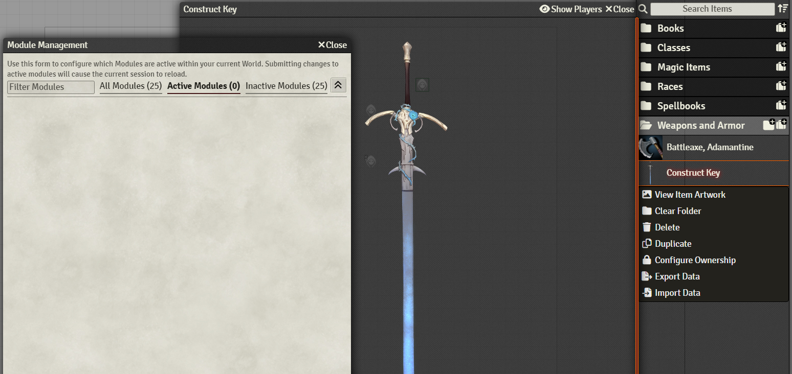 Item artwork shows true item name despite being unidentified · Issue #8904 · foundryvtt ...