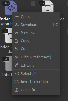 connector option "disable" > not all values working · Issue #3085 · Studio-42/elFinder · GitHub