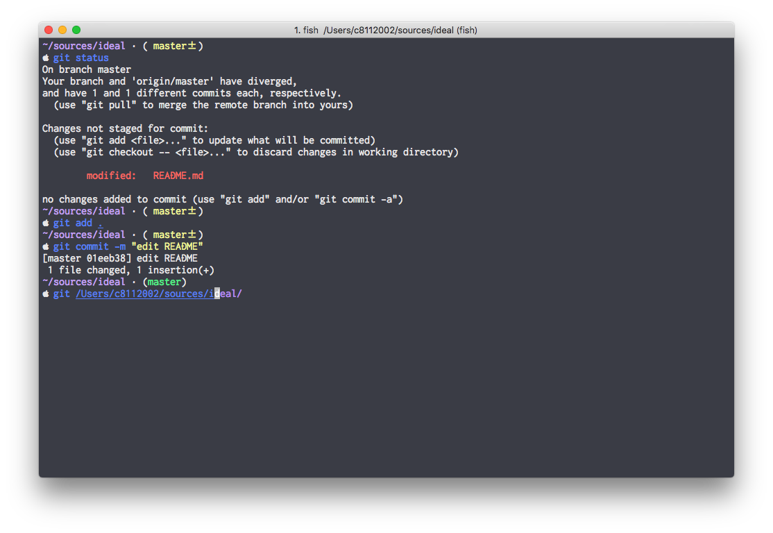 GitHub - axis-sato/ideal: An ideal fish shell theme based on clearance.