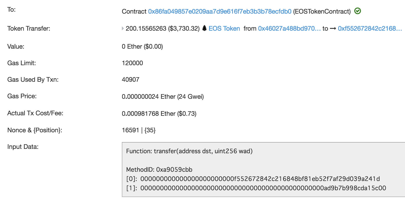 How to decode input data of ERC20 token transaction? · Issue #93 · BANKEX/web3swift · GitHub