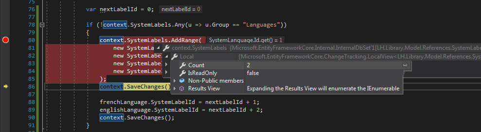 AddRange doesn't add all objects in collection · Issue #13136 · dotnet/efcore · GitHub