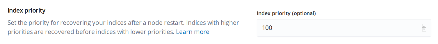 Using Ilm Policy Builder On Existing Policies Adds Index Priority As Non Optional Setting