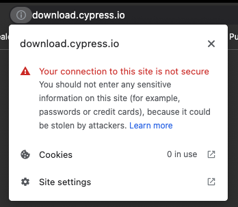 Certificate not valid on https://download.cypress.io/ · Issue #23927 · cypress-io/cypress · GitHub