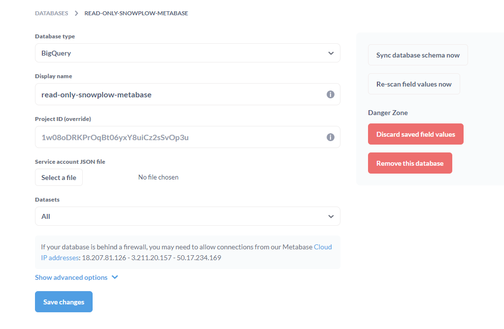 Bigquery Allow Setting Query Processing Location · Issue 30897 · Metabasemetabase · Github