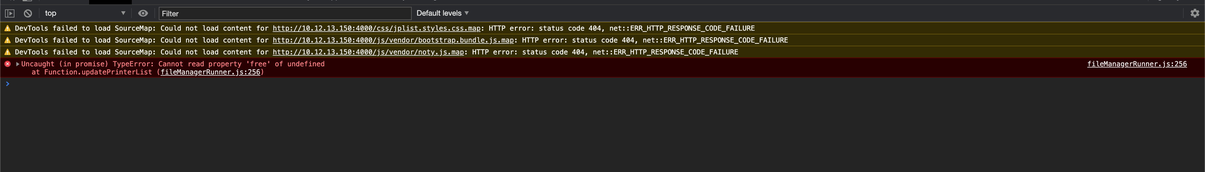 [BUG]: Cannot read property 'free' of undefined (fileManagerRunner.js) · Issue #108 · OctoFarm ...