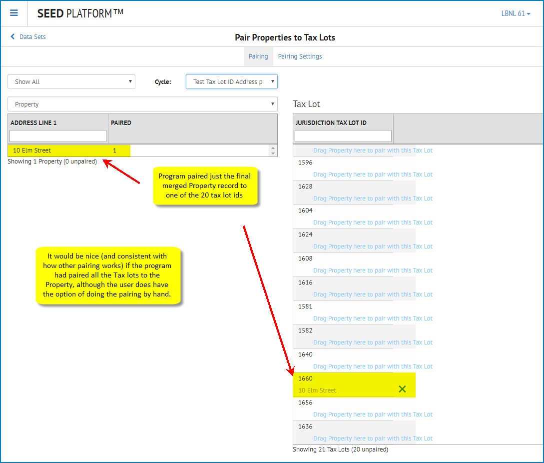 Importing Data with the Same Address on Multiple Rows do not track lot ...