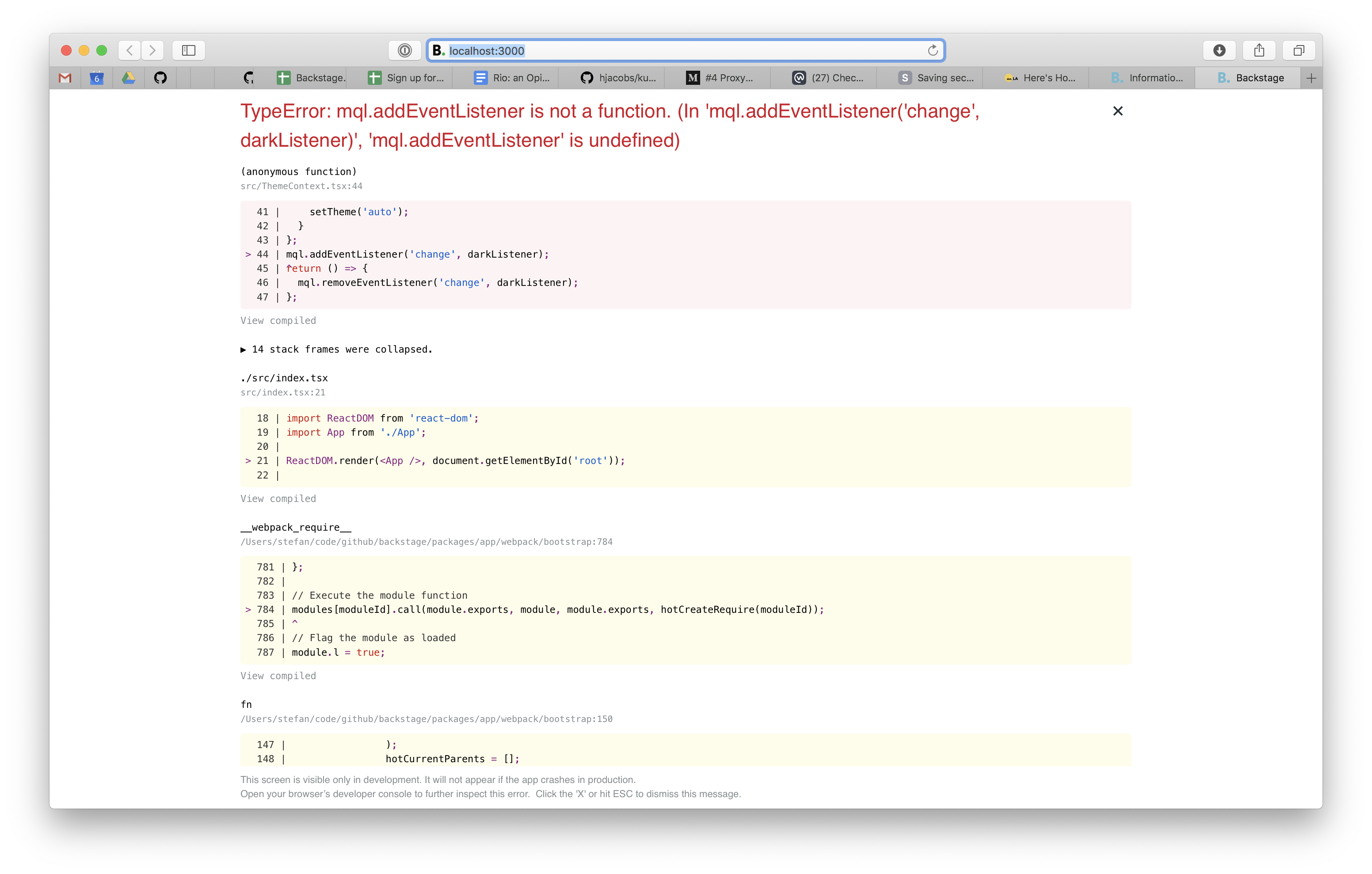 Localhost fails on Safari · Issue #531 · backstage/backstage · GitHub
