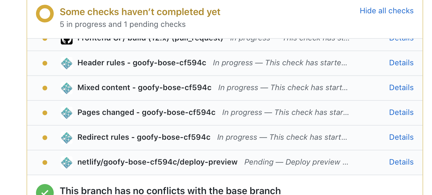 Clarify the Checks gibberish in builds · Issue #593 · backstage/backstage · GitHub