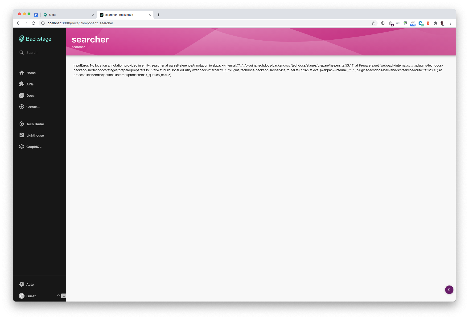 Bug Handle Techdocs Missing More Gracefully · Issue 2389 · Backstagebackstage · Github