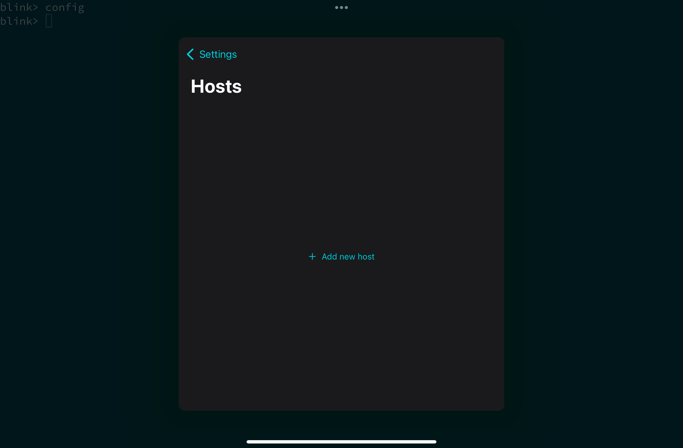 All hosts configuration lost since last update · Issue #1294 · blinksh/blink · GitHub