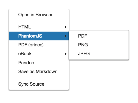 3. 文档导出 - 3.2 PhantomJS 导出 - 《markdown preview enhanced文档（简体中文版）》 - 书栈网 · BookStack