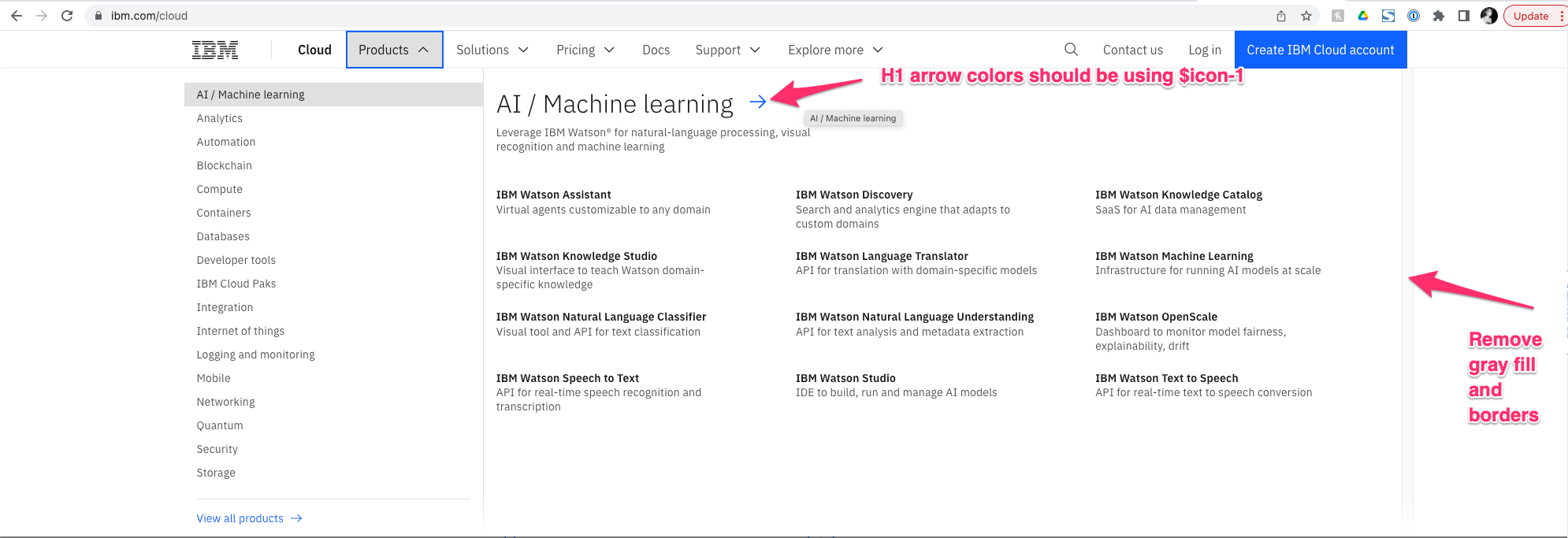 [Cloud-Masthead]: address various visual bugs · Issue #9926 · carbon-design-system/carbon-for ...