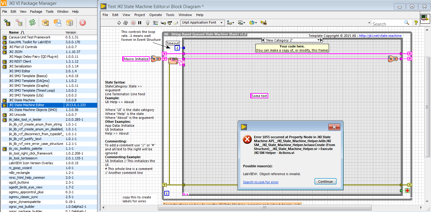 Error 1055 on Cancel while adding dynamic user event · Issue #66 · JKISoftware/JKI-State-Machine ...
