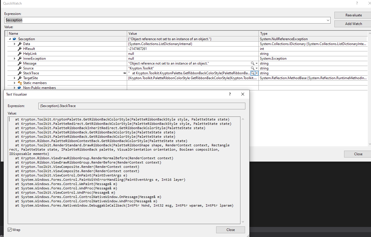[Bug]: Mouse over Ribbon Group Exception · Issue #375 · Krypton-Suite/Standard-Toolkit · GitHub