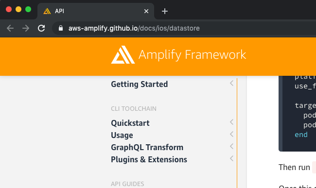 Datastore Documentation Has The Wrong Title · Issue 1062 · Aws Amplifydocs · Github 