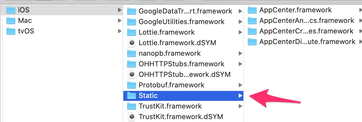 Carthage --no-use-binaries build ends up in Build/iOS/Static directory · Issue #2230 · microsoft ...
