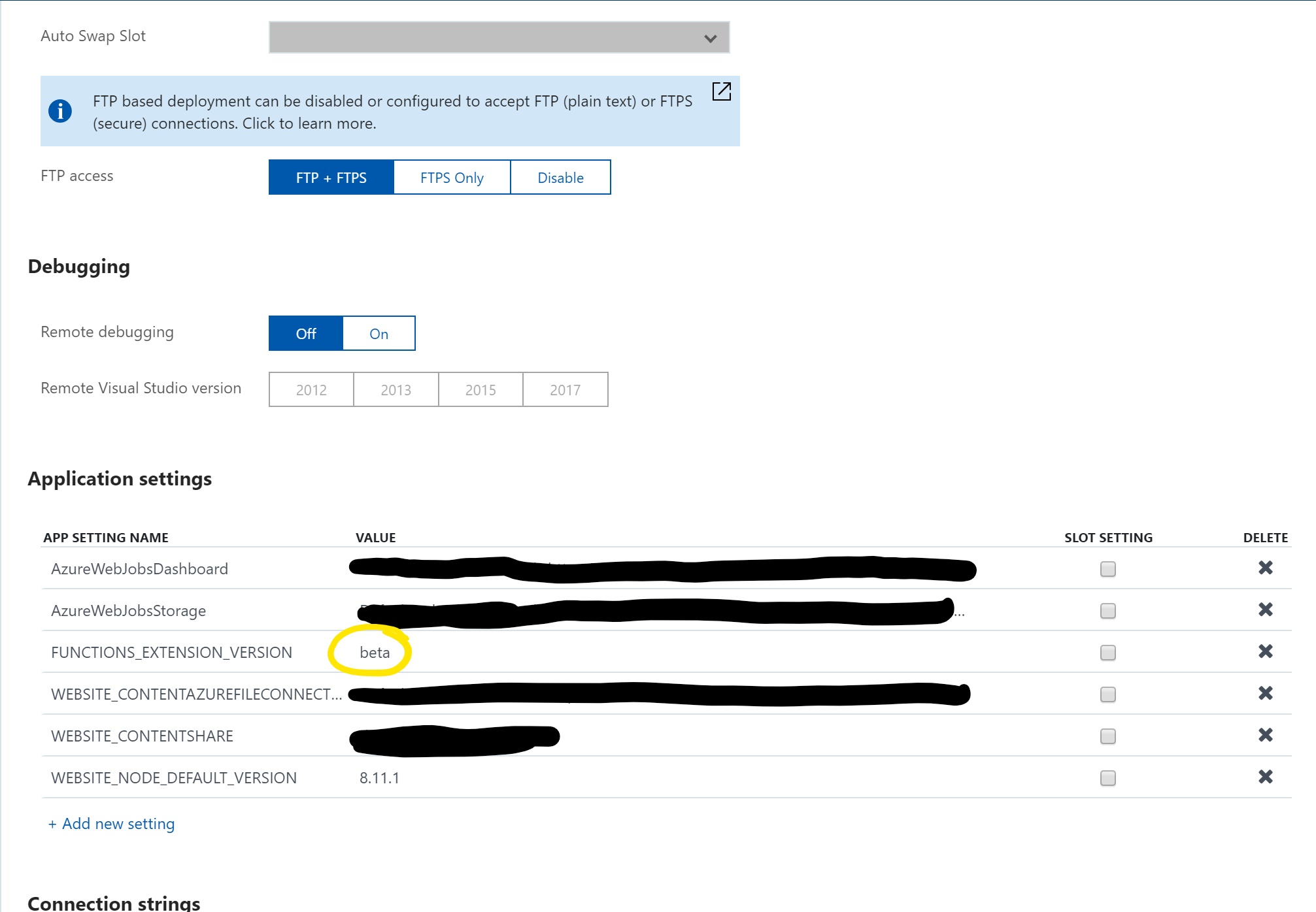 Getting Incorrect Version Mismatch When Deploying Functions App · Issue 921 · Azure Azure