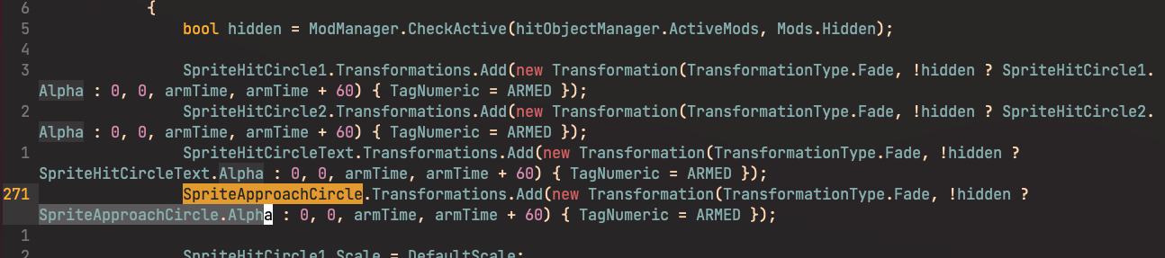 Approach circle behaviour when it reaches perfect hit moment doesn't ...
