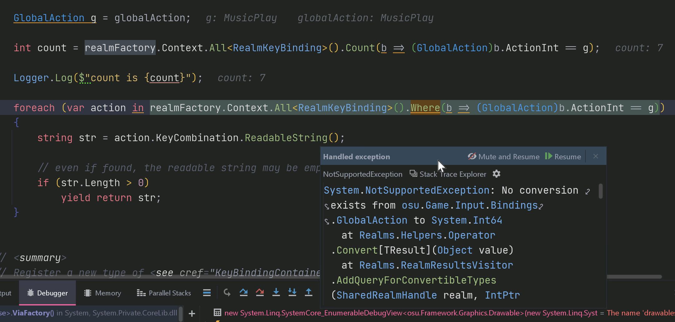 Query With Cast Began Failing In Beta2 Release · Issue 2392 · Realm Realm Dotnet · Github