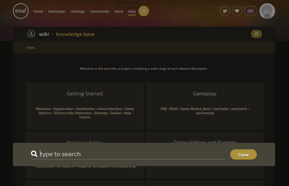 Search doesn't work for guests · Issue #5488 · ppy/osu-web · GitHub