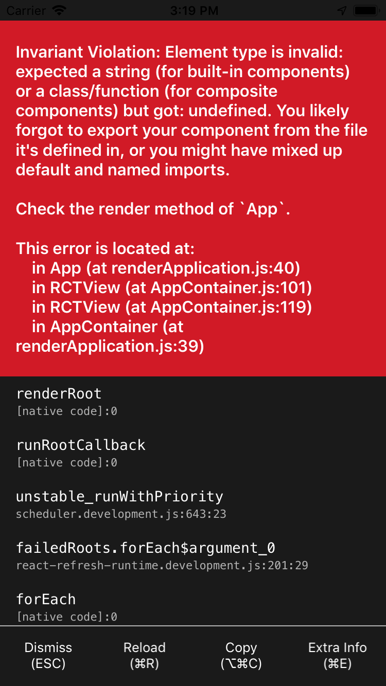 Navigatorios Route Class Export Issue · Issue 27622 · Facebookreact Native · Github 4397