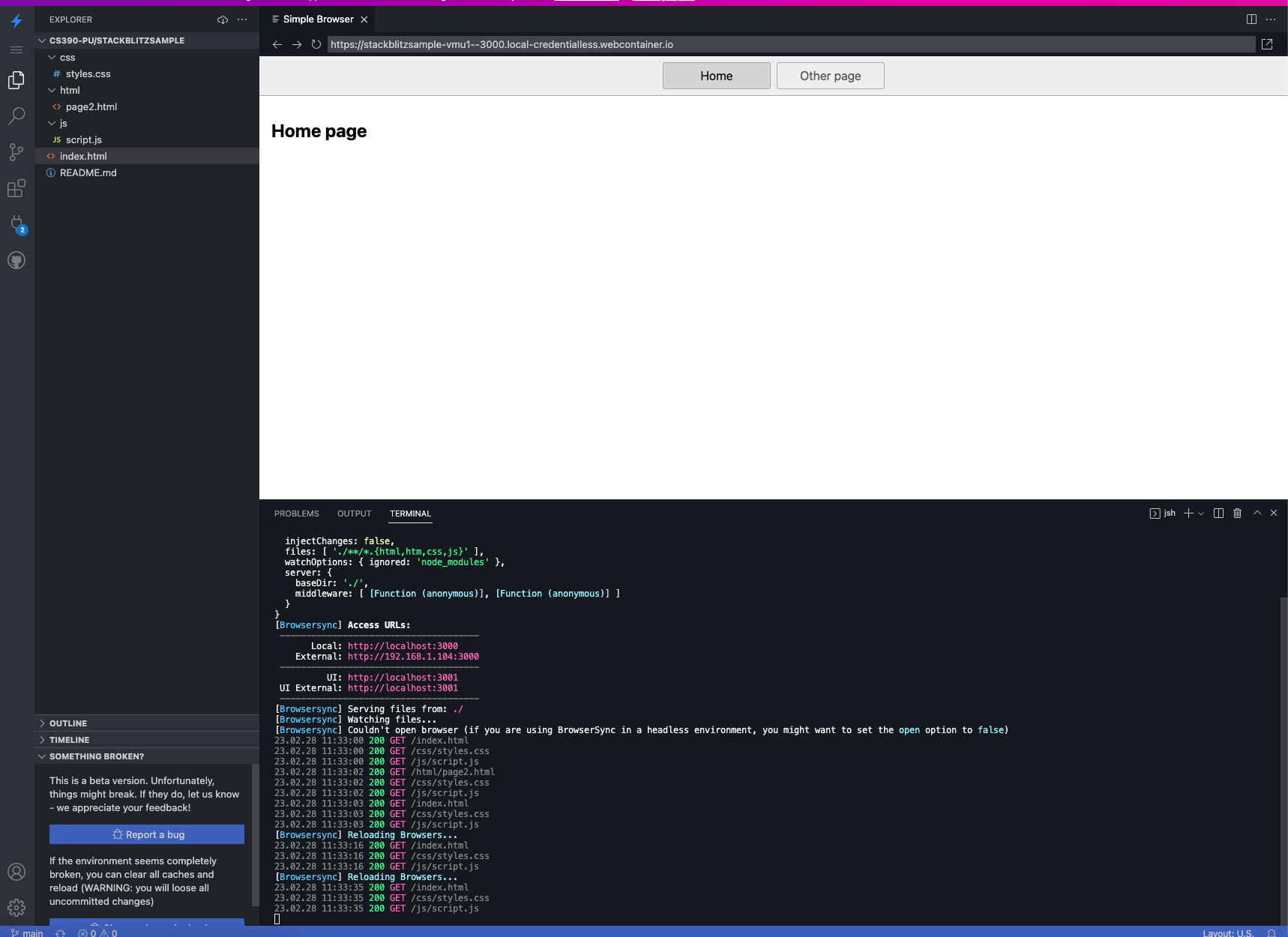 pr.new ... no can't start an http-server and no preview · Issue #979 · stackblitz/webcontainer ...
