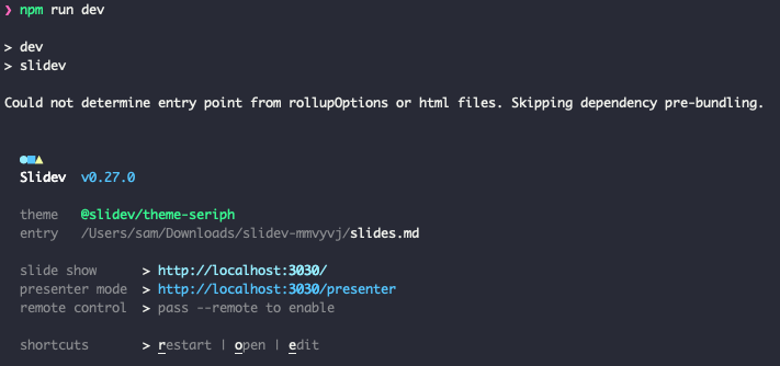slidev entry point error · Issue #584 · stackblitz/webcontainer-core · GitHub