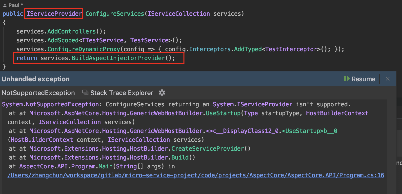 How to config AspectCore in .net core 3.0? · Issue #195 · dotnetcore/AspectCore-Framework · GitHub