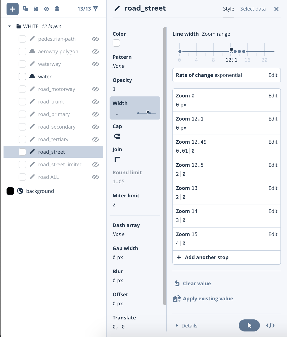 Line width not adjusting according to fractional zoom levels · Issue #9058 · mapbox/mapbox-gl-js ...