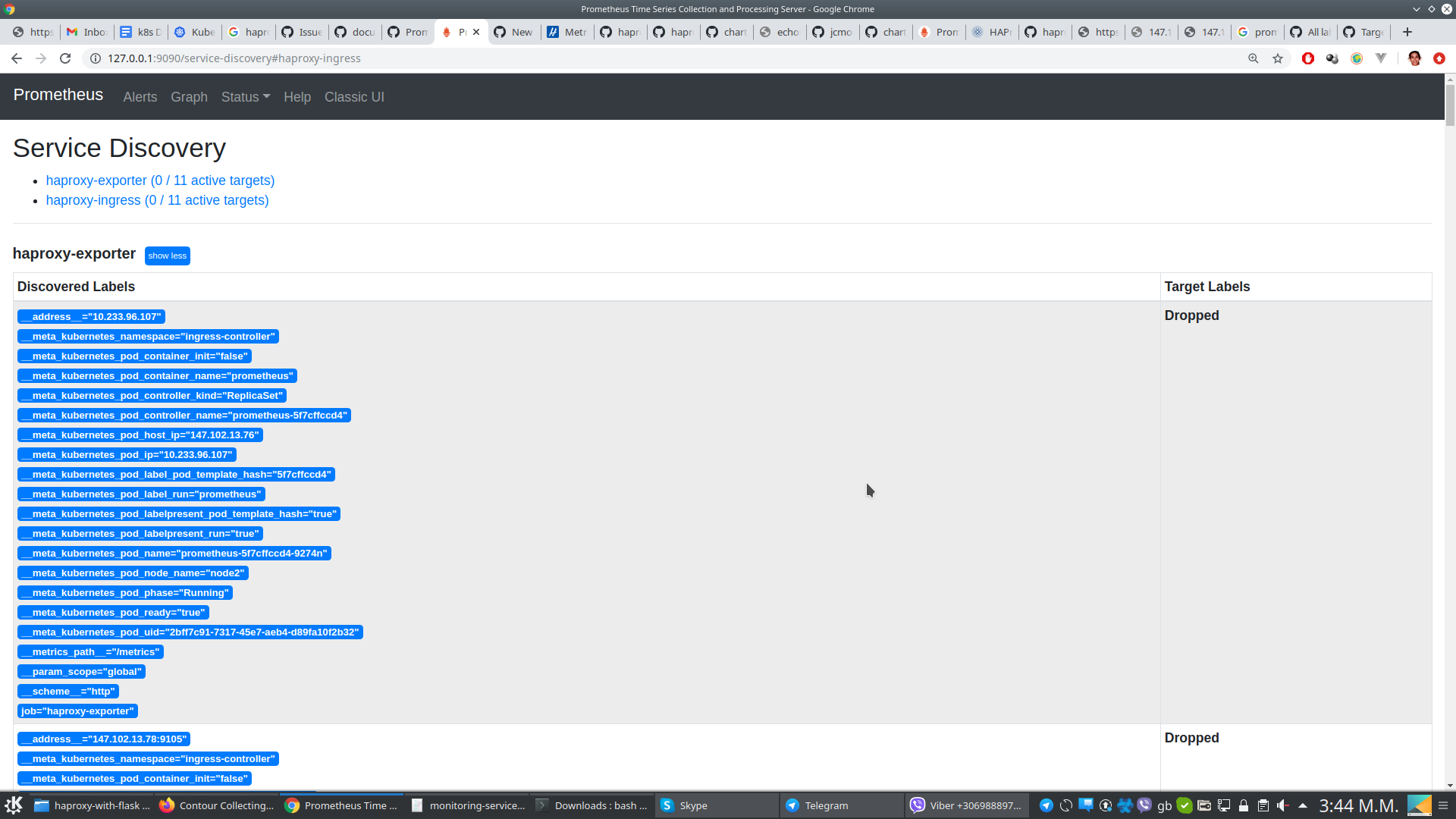 I can not scrape haproxy and also HAProxy Ingress metrics from the prometheus side · Issue #716 ...