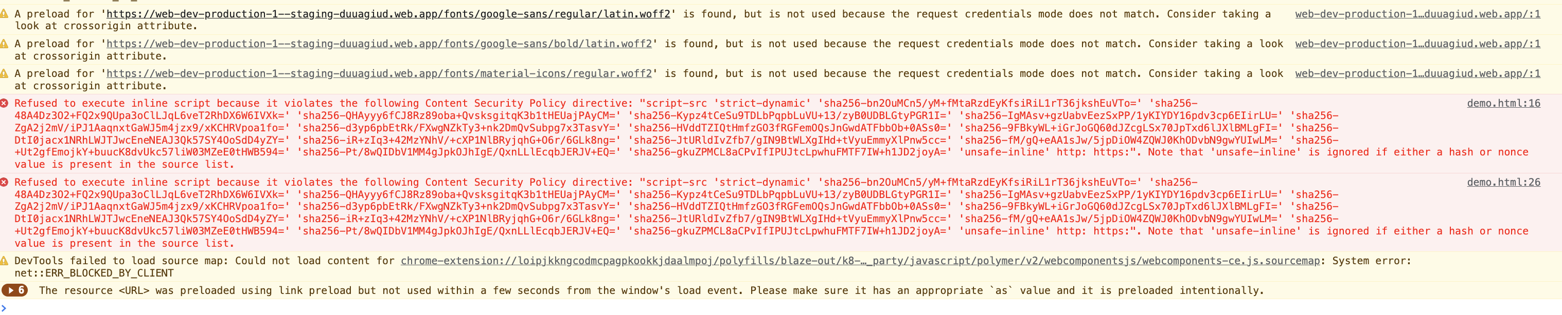 Serve standalone .js and .json files in CodePattern demos · Issue #7853 · GoogleChrome/web.dev ...