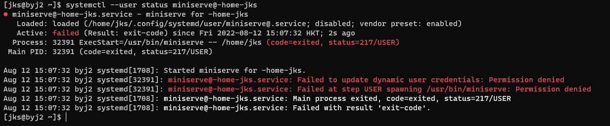 How to write systemd service file for non-root users? · Issue #871 · svenstaro/miniserve · GitHub
