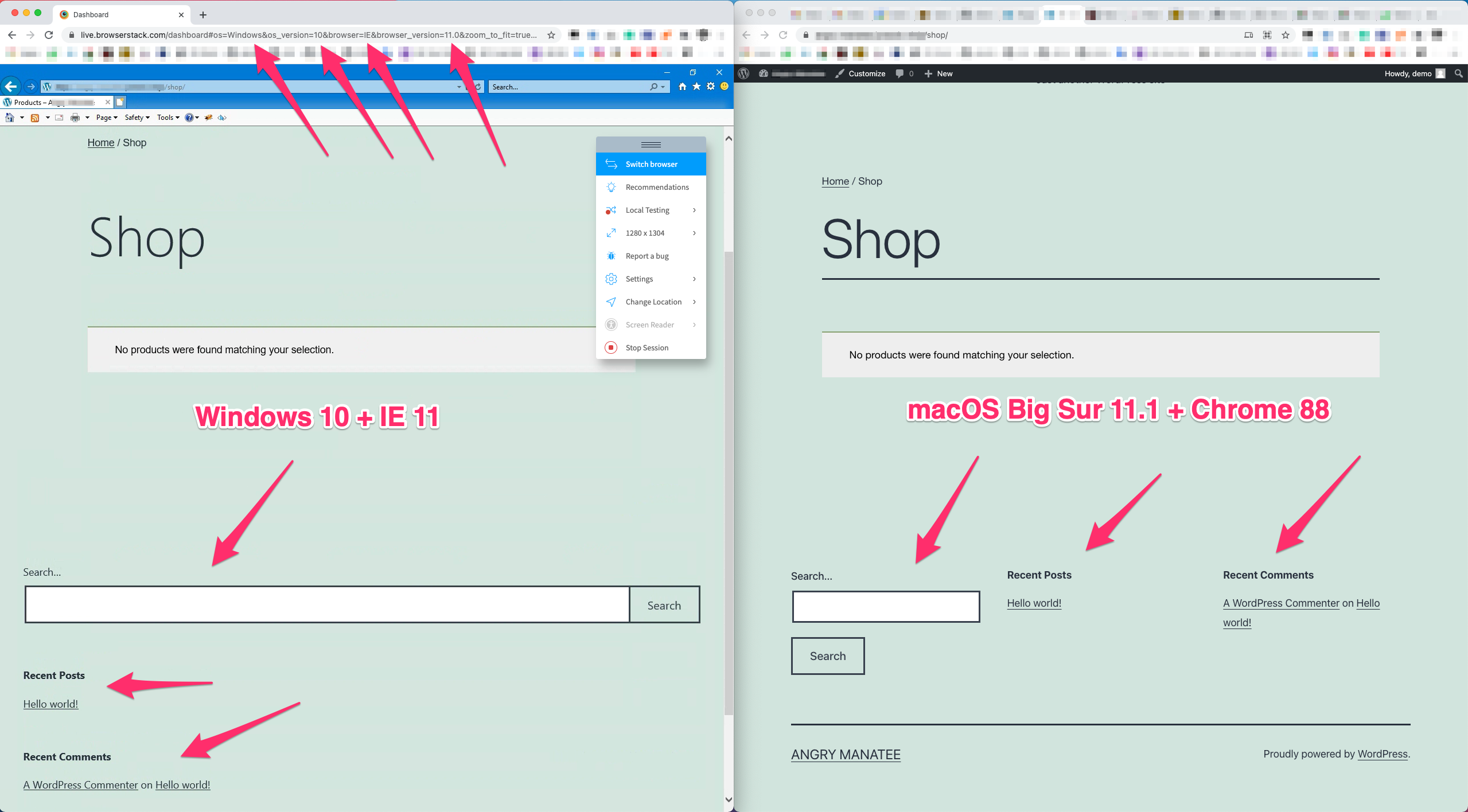 [GlobalStep] [IE 11] For "Twenty Twenty One" theme, Footer section appears misaligned · Issue ...