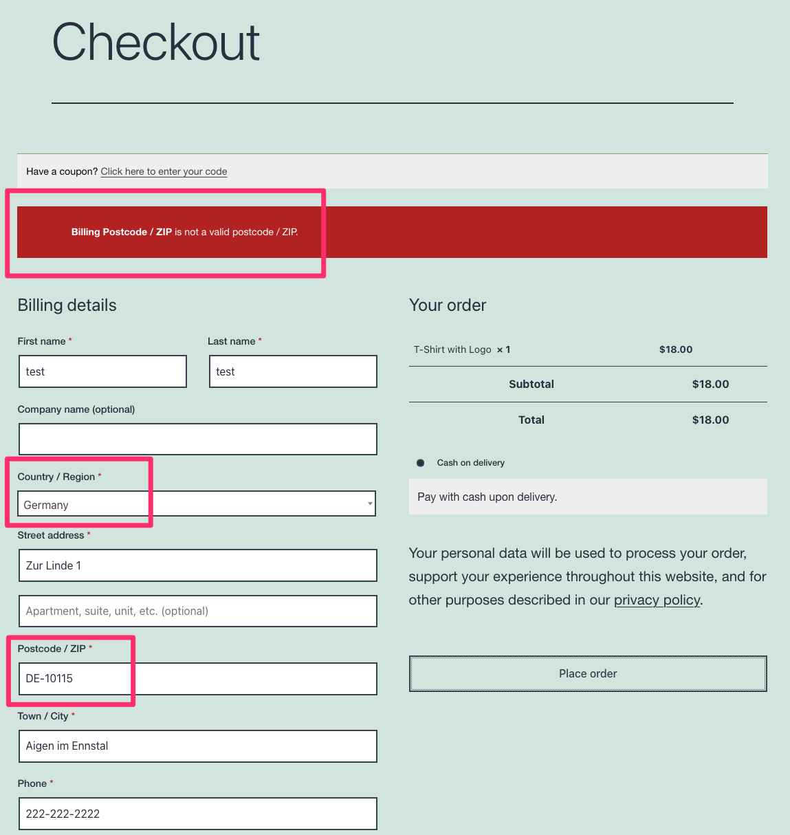 ZIP code validation based on ZIP code format - more than one acceptable ...