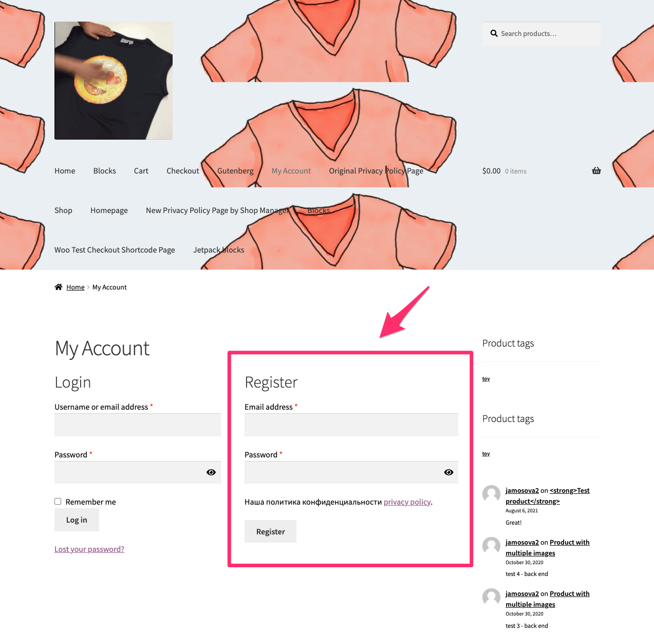 Allow customers to create an account on the "My account" page doesn't work · Issue #30961 ...